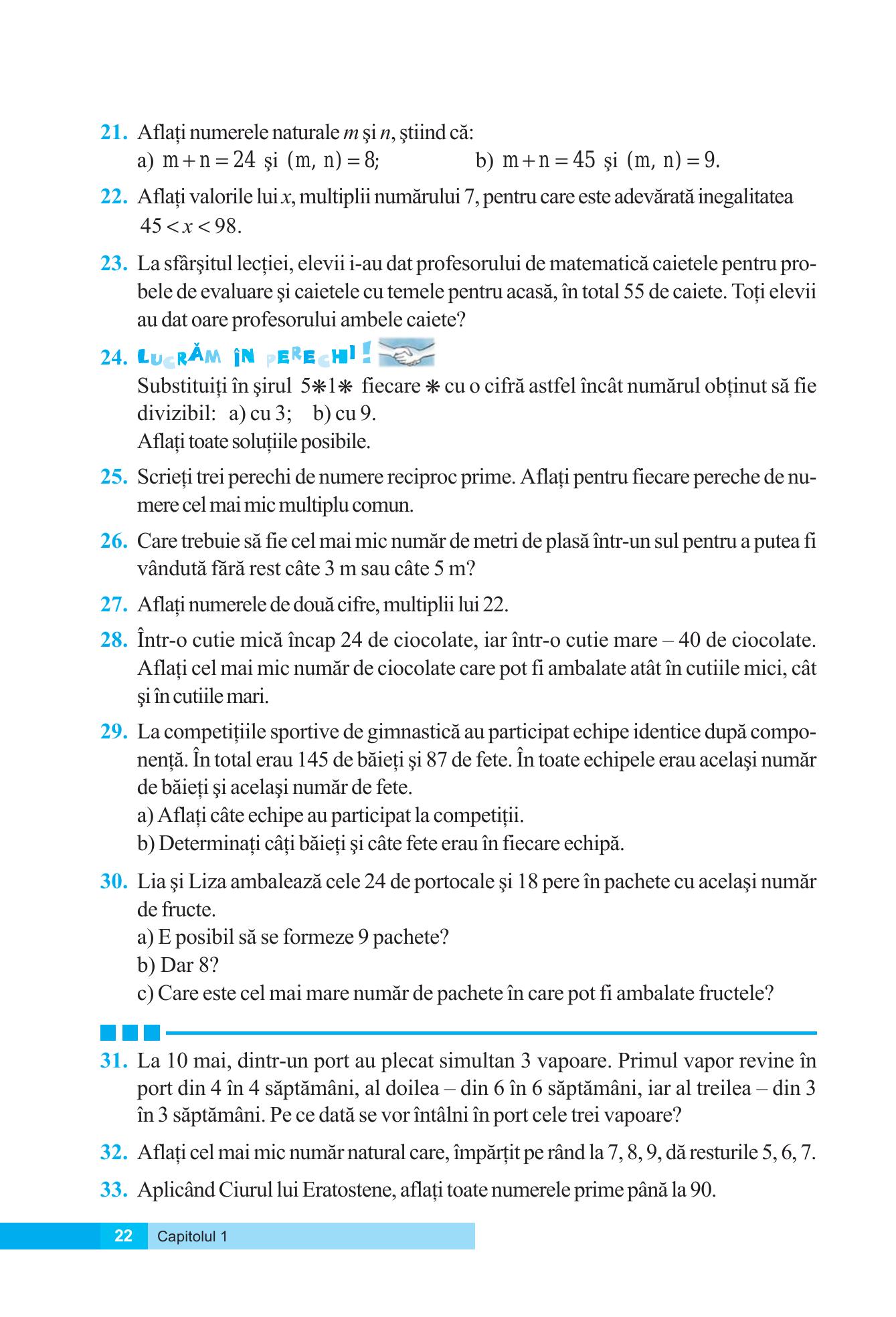 Matematica, clasa 6, Numere naturale. Recapitulare și completări ...