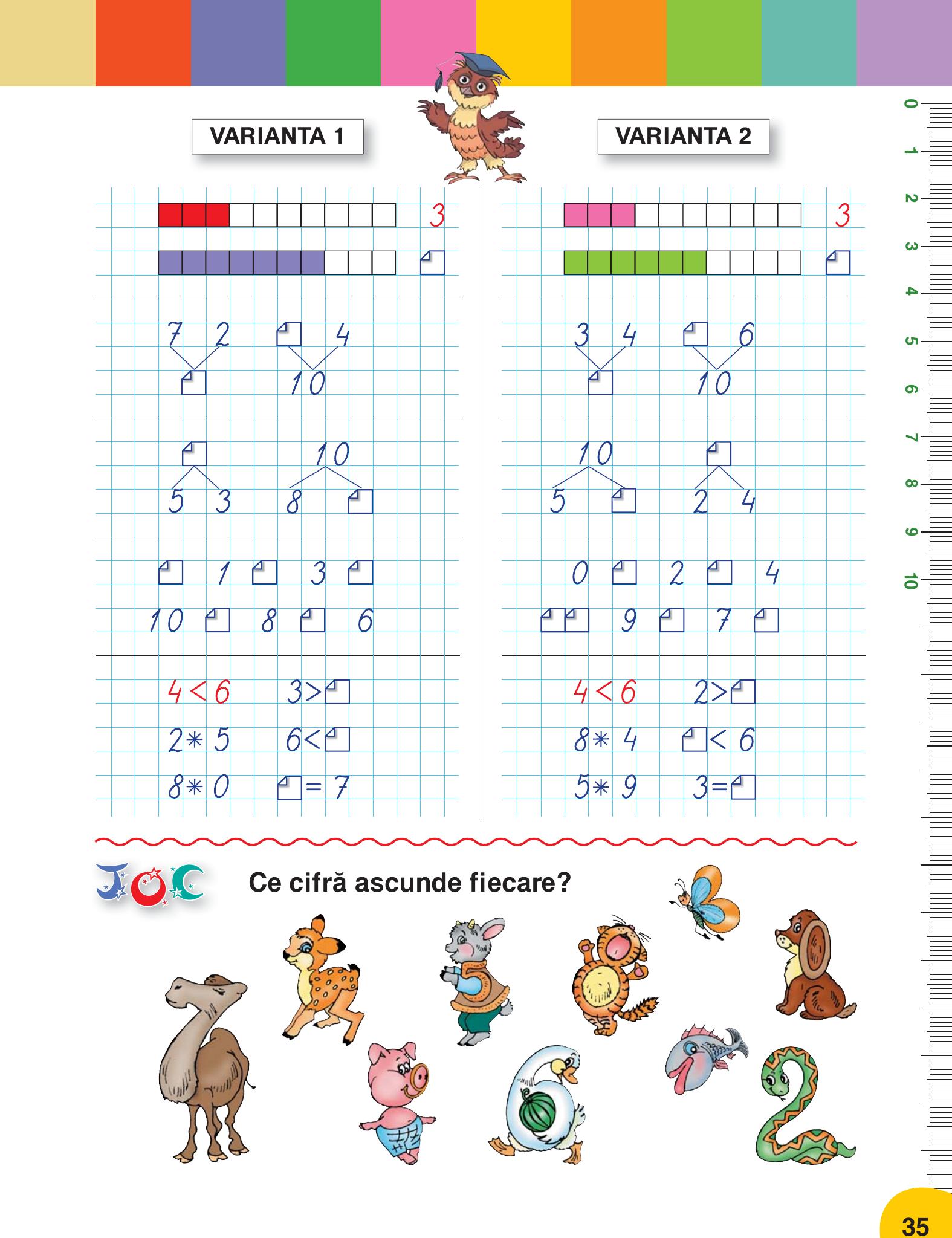 Matematică. Clasa I, MODULUL II: Toamna se numără bobocii