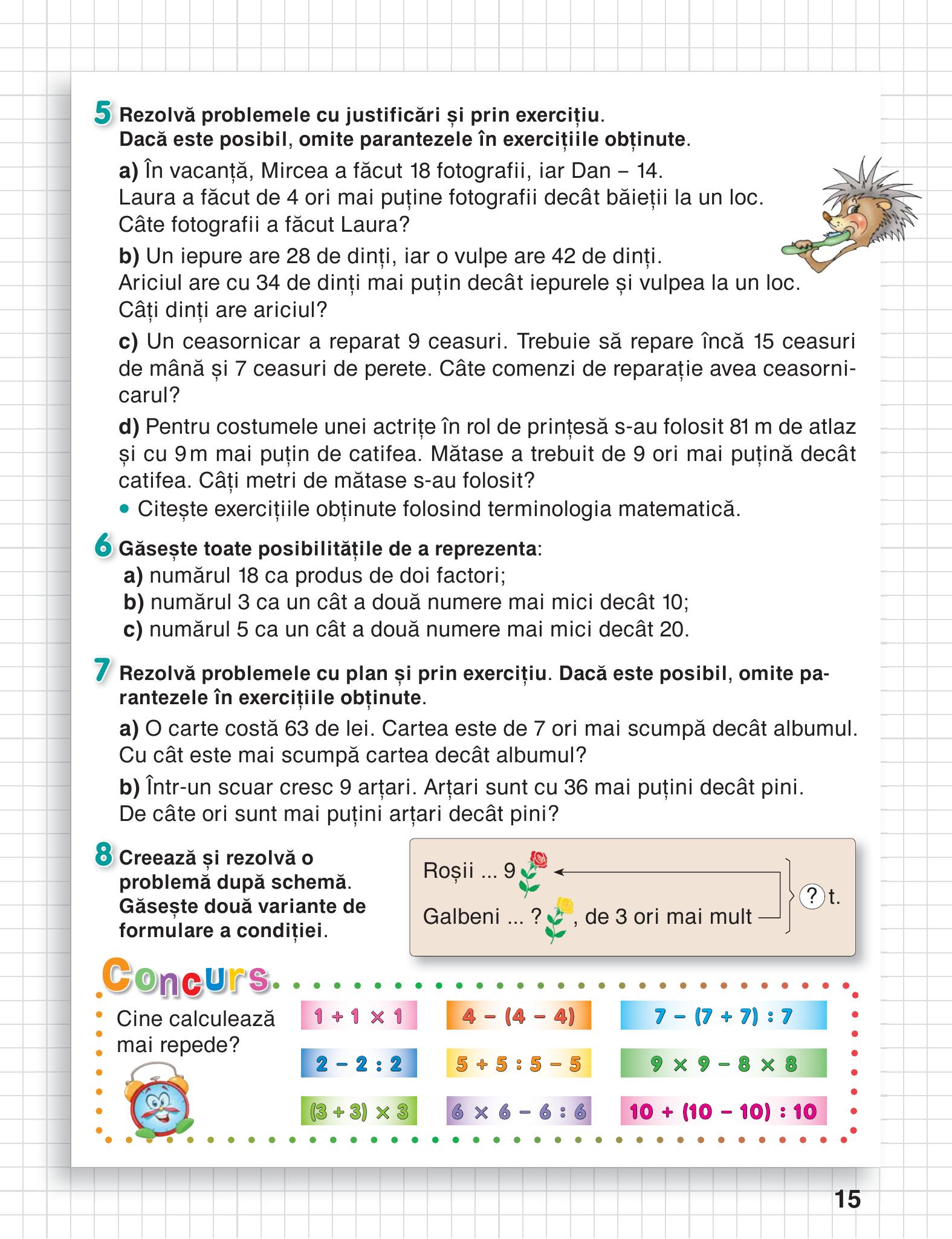 Matematica clasa a 3. Modulul 1