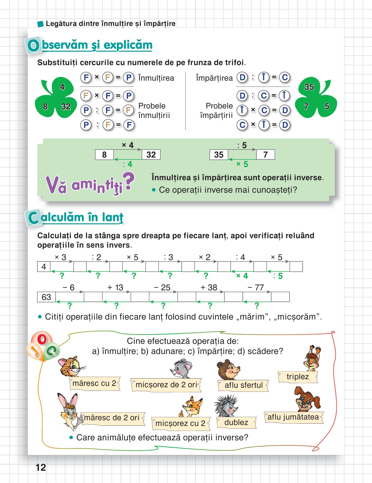 Matematica clasa a 3. Modulul 1