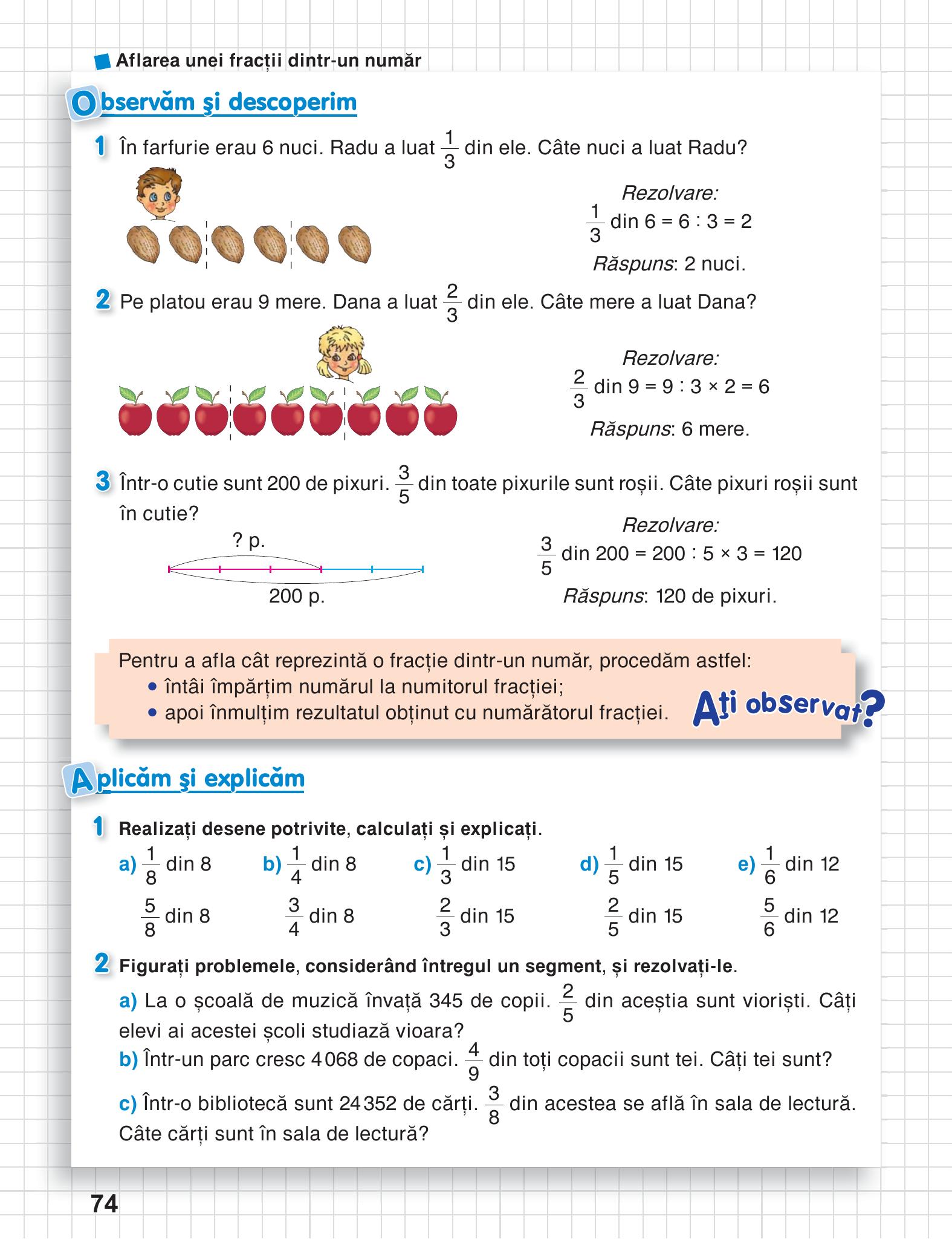 Manual MATEMATICĂ, clasa 4 - 2020