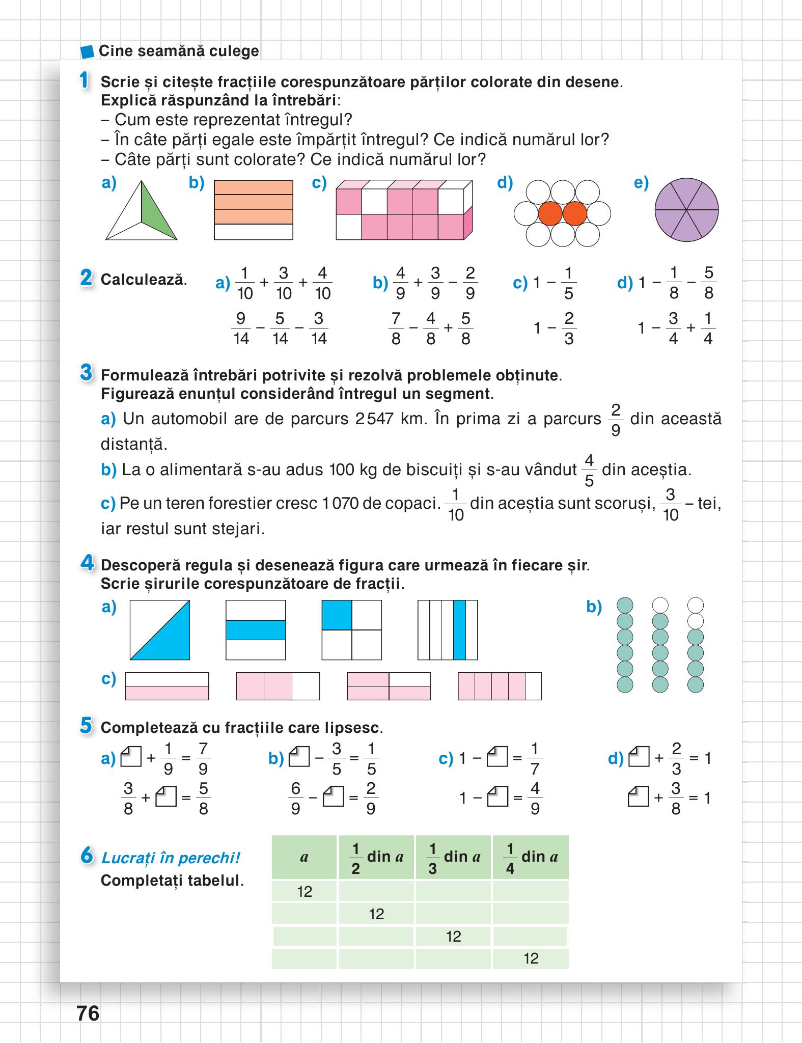 Manual MATEMATICĂ, clasa 4 - 2020