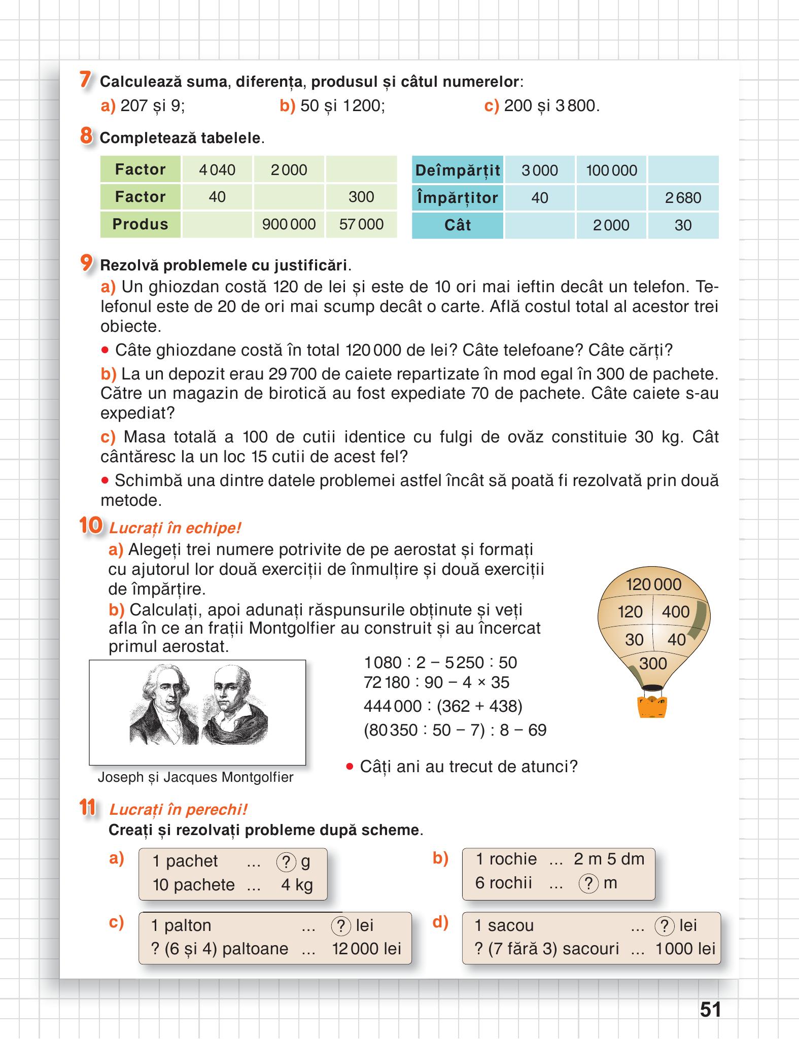 Matematica Clasa IV Modul 4 Înmulțirea și împărțirea numerelor naturale ...