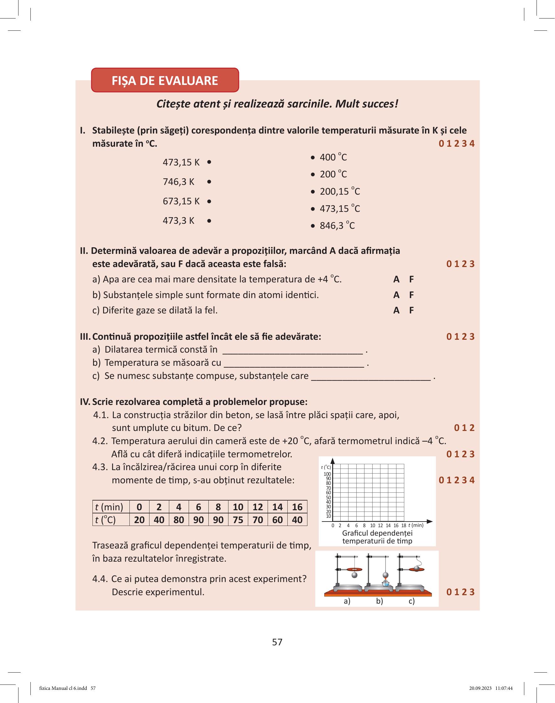 Modulul IV,,Fenomene termice”