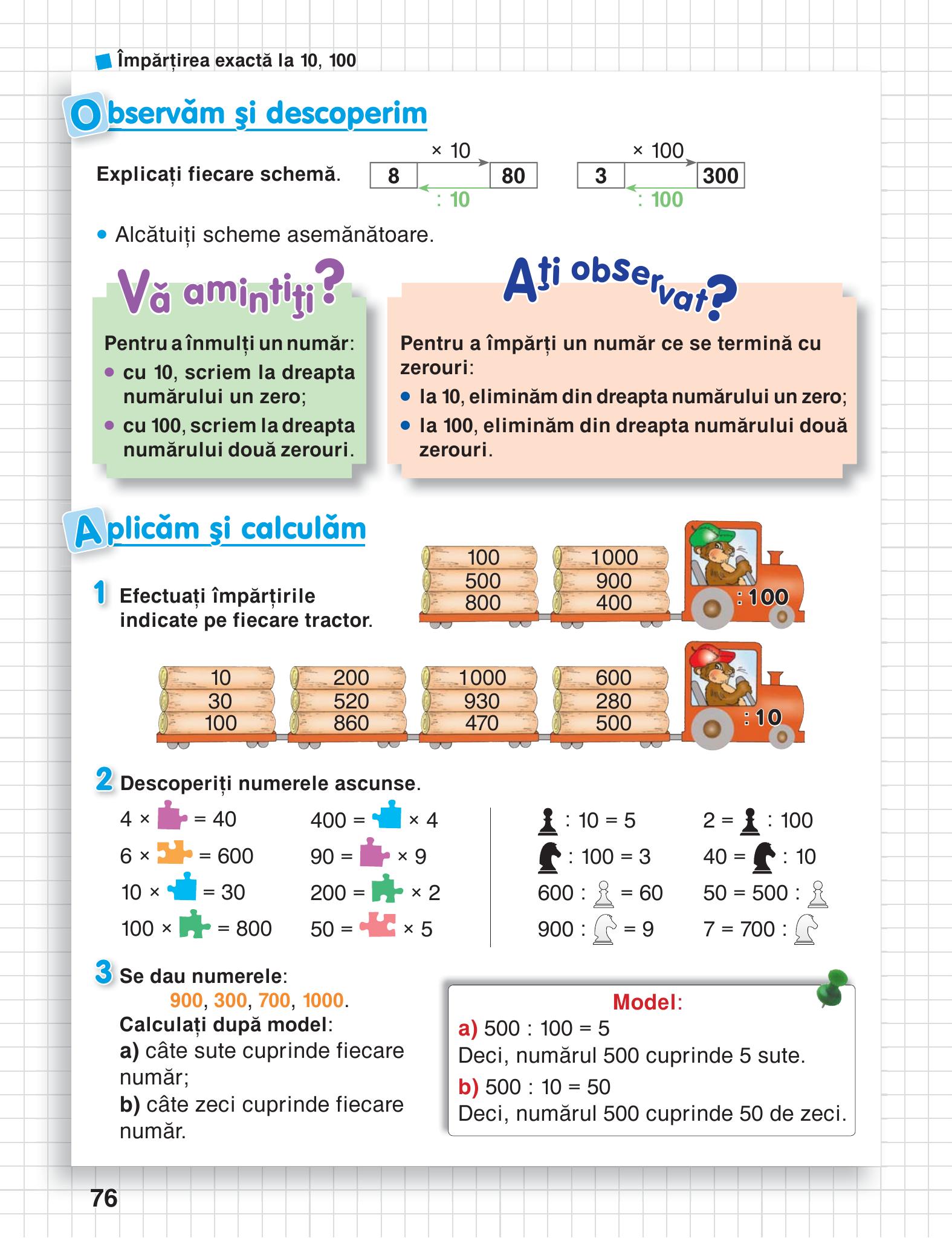Matematica, clasa 3, pag. 58-107