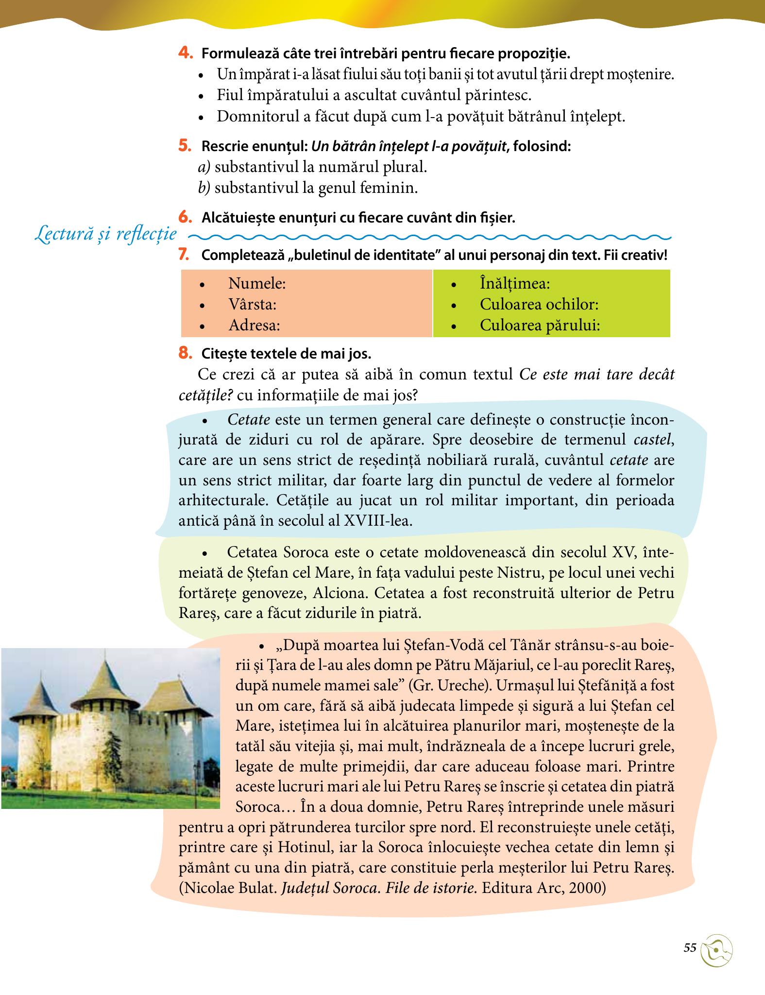 Limba și literatura română, clasa a IV, Modulul 4