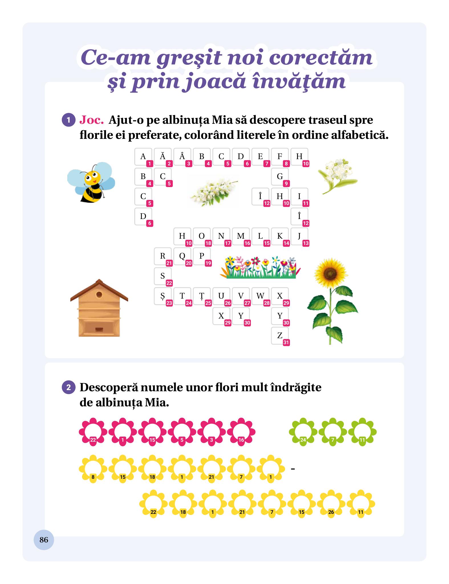 Abecedar, partea a II-a, Știința, 2023, Unitatea 7