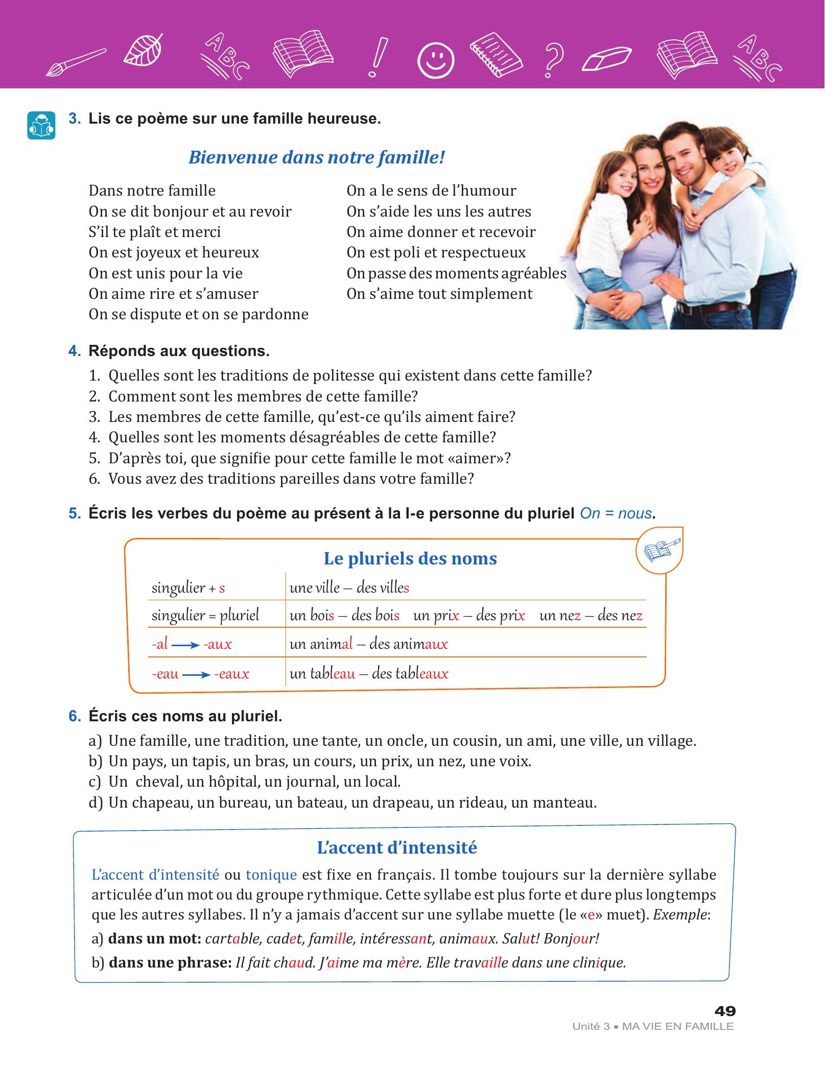 Le français A2.1, Unité 3 et 4