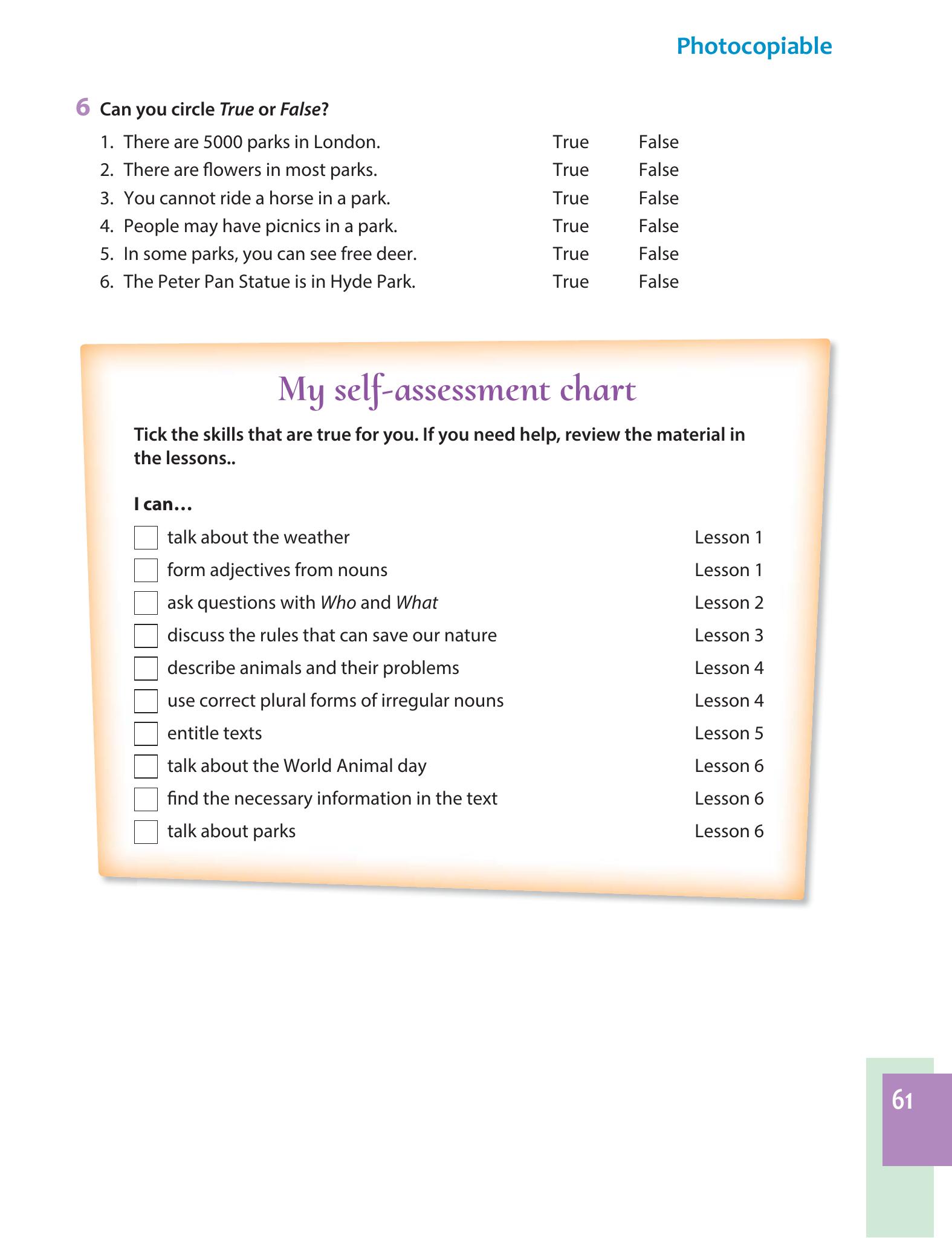 English book, Unit 4.