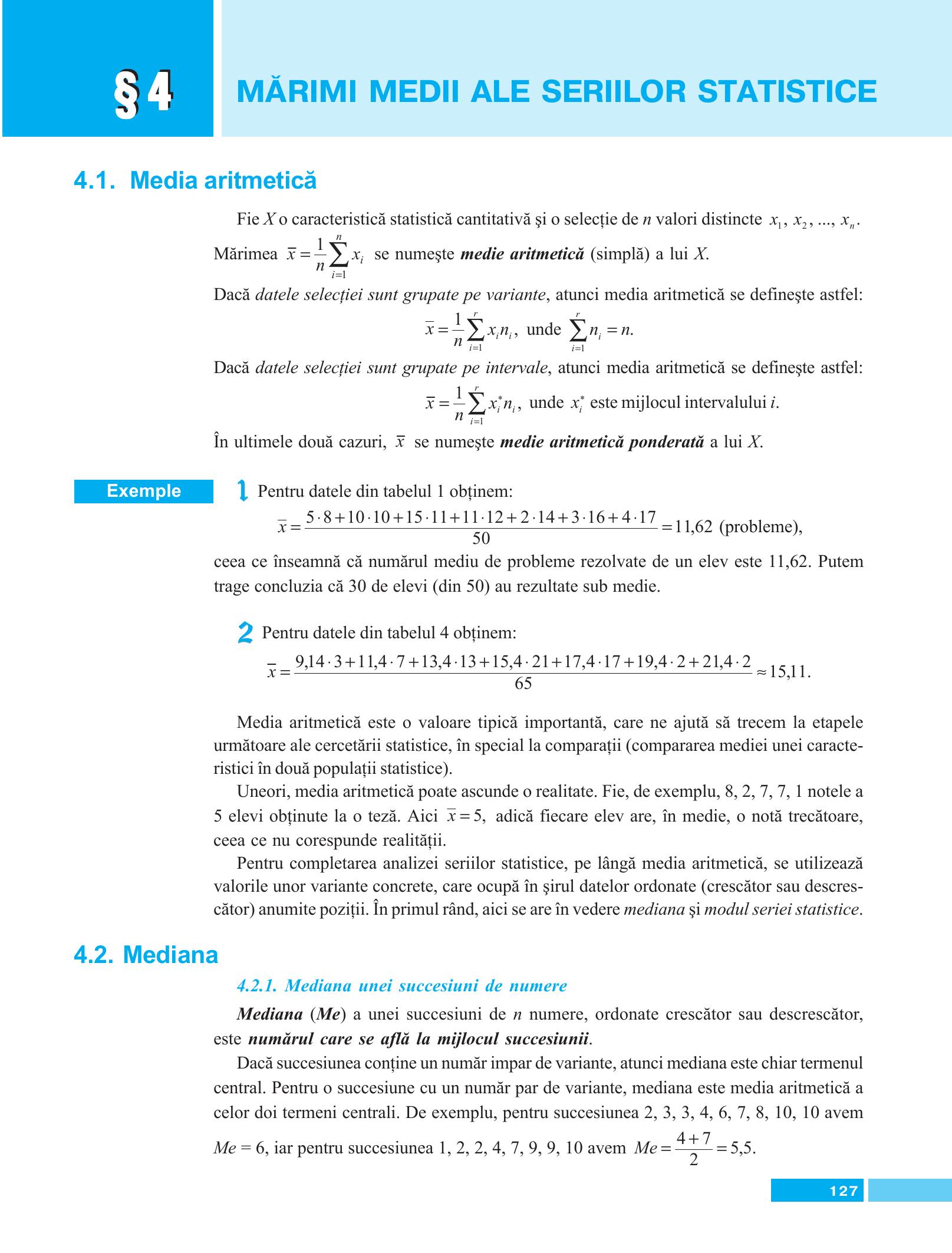 Manual MATEMATICA, clasa 12, Editura Prut, 2023, Modulul 6, Elemente de ...