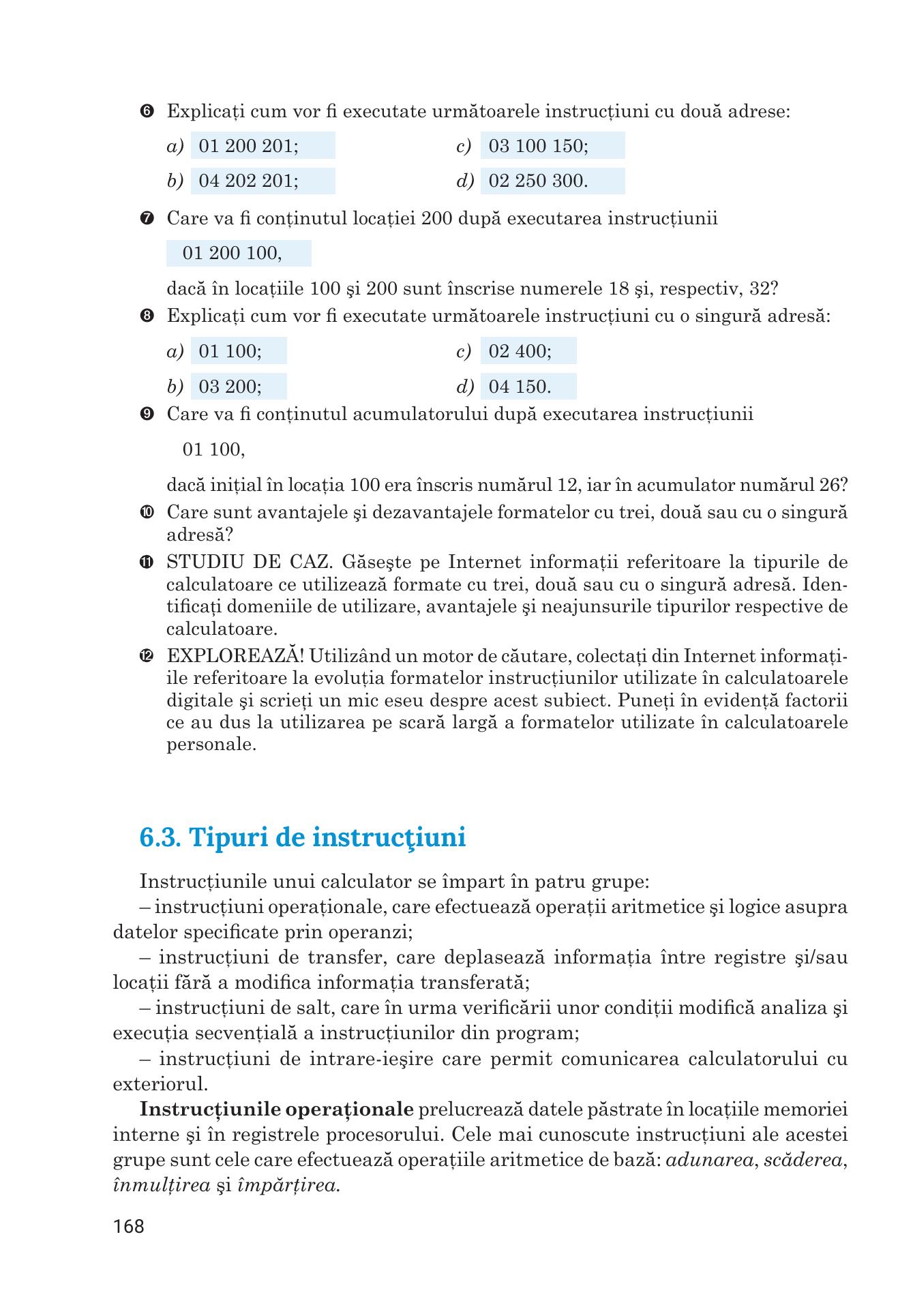 Informatica, Clasa 11, Capitolul 6