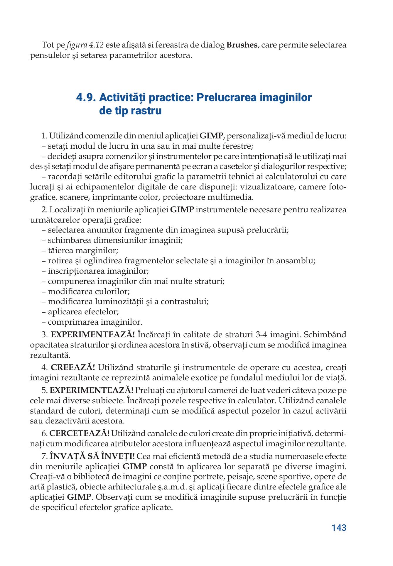 Informatica, Clasa 8, Capitolul_4 (a. 2020) pag. 126-144