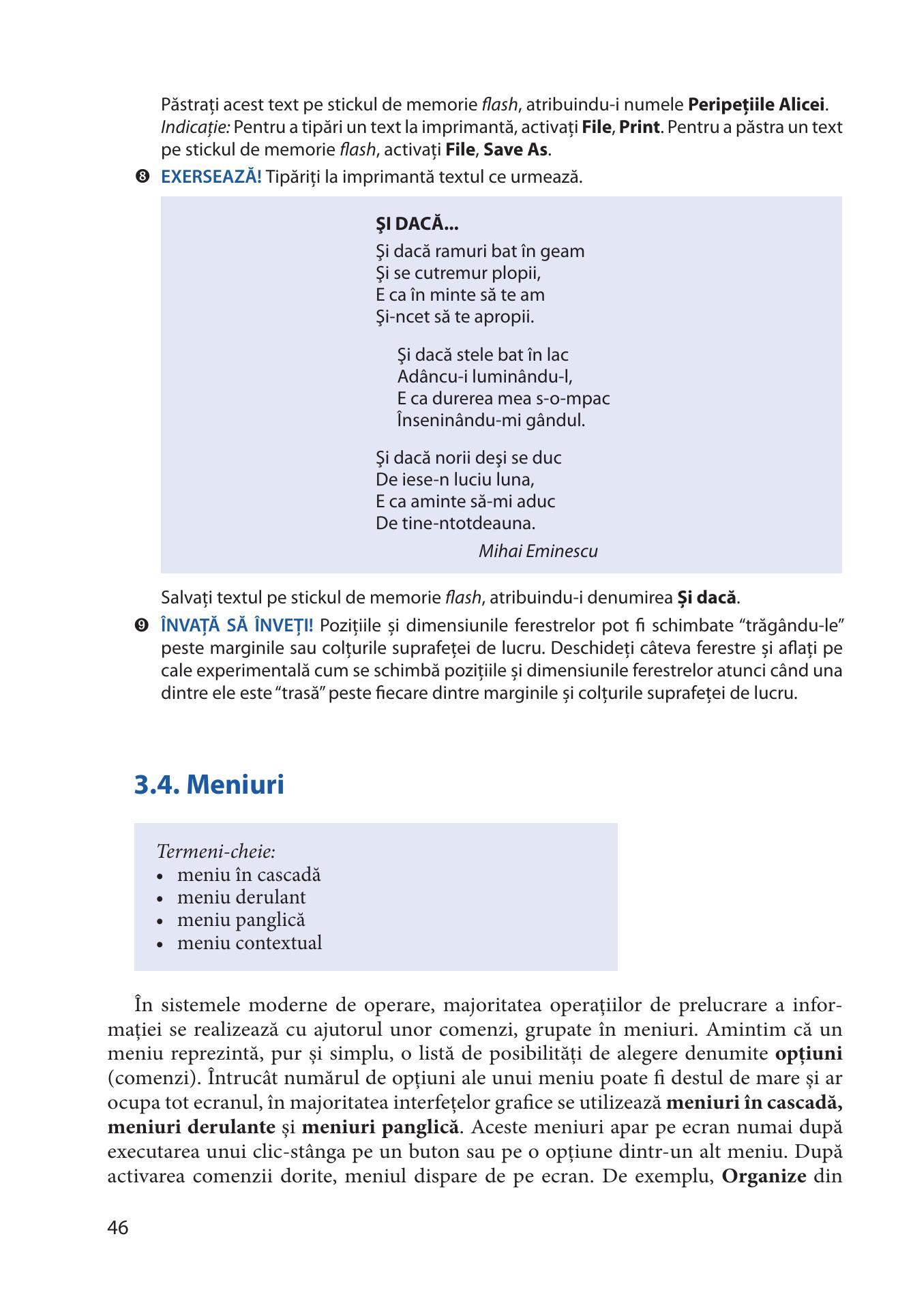 INFORMATICA, clasa 7, Sisteme de operare. Aplicații frecvent utilizate