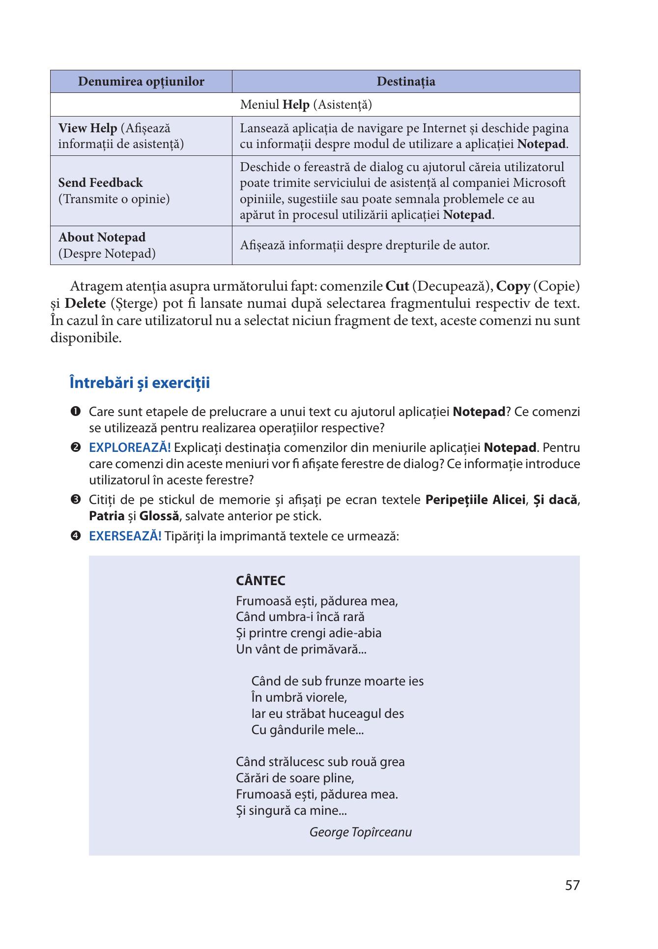 INFORMATICA, clasa 7, Sisteme de operare. Aplicații frecvent utilizate