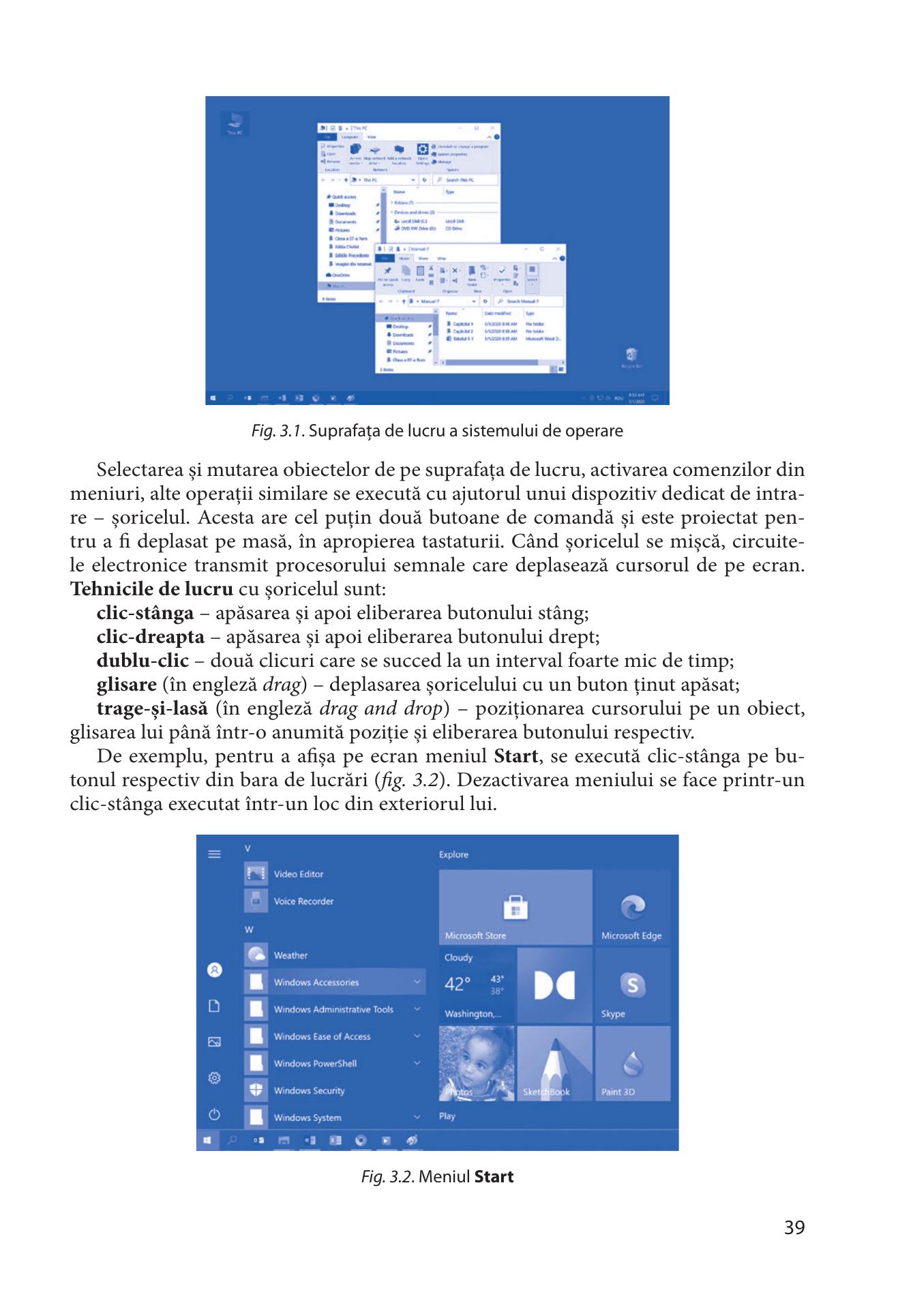 INFORMATICA, clasa 7, Sisteme de operare. Aplicații frecvent utilizate